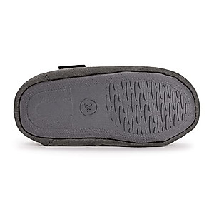 MUK LUKS Patterned Moccasins, Dark Grey Heather, X-Small Unisex Little_Kid