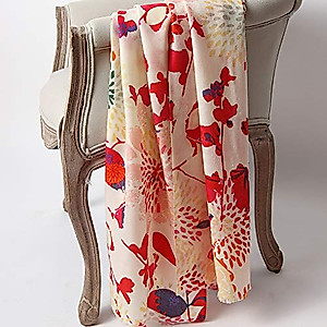 DANA XU 100% Pure Wool Pashmina Cashmere Long Travel Scarf Shawls And Wraps For Evening Dress Women Soft Warm Floral Blanket