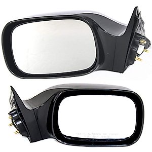 Kool Vue Left & Right Power Heated Door Mirrors Compatible With Toyota Avalon 2005-2010 Paintable Pair For Models With Navigation System