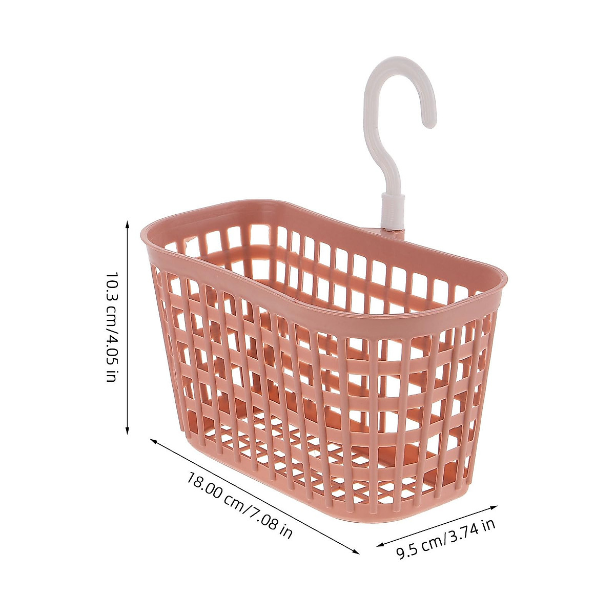 Cabilock Plastic Shower Rotatable Storage Hook Holder,rotatable Sponge Dish Supplies Toy Accessories Basket,for Scrubber Candy Pink Basket Rack Bathroom Hanging with Bath Tote Cosmetics