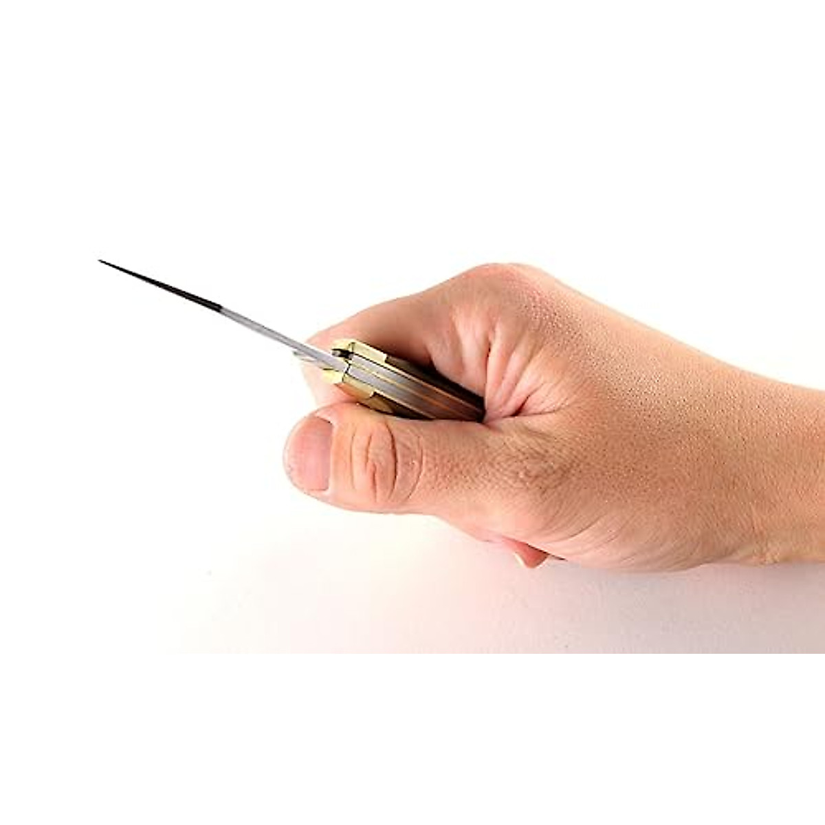 Old Timer 34OT Middleman 5.7in S.S. Traditional Folding Knife with 2.4in Clip Point Blade and Sawcut Handle for Outdoor, Hunting, Camping and EDC,Brown