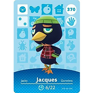 Jacques - Nintendo Animal Crossing Happy Home Designer Series 4 Amiibo Card - 370