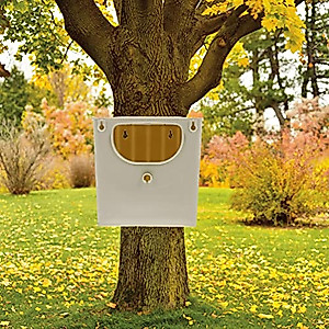 Zerodeko 4Pcs Bird Nesting Box, Plastic Parakeet Nest Box Hanging Bird Breeding House Cage Mounted Incubation Box Small Animal Hut for Finch, Squirrel, Parrot, Budgie