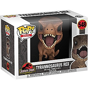 POP Jurassic Park - Tyrannosaurus Rex [T-Rex] Funko Vinyl Figure (Bundled with Compatible Box Protector Case) Multicolor 3.75 inches