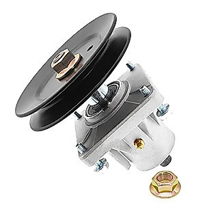 G.Times Outdoor Power Spindle Assembly Replace 918-0660B 618-04137 618-0625B 618-0990B 918-04137 918-0625B with Mounting Screws and Blade Mounting nut, Mounting Holes are Threaded