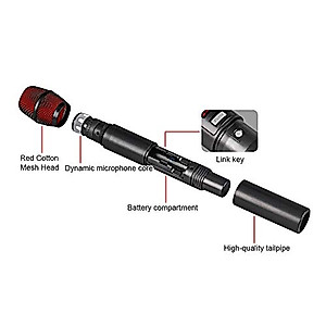 G-MARK Wireless Microphone, Dual Professional UHF Cordless Dynamic Mic Handheld Microphone System for Home Karaoke, Meeting, Party, Church, DJ, Wedding, Home KTV Set, 200ft(EW100)