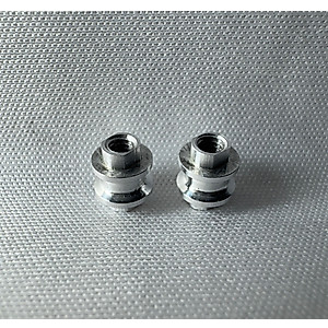 Generic Aluminum Barrel Bushings Compatible For Benchmade Mini/Full Size Bugout 2pc MADE IN USA, Silver