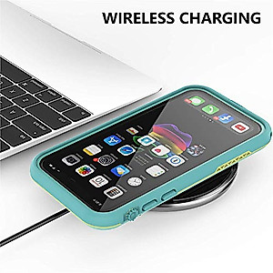 LOVE BEIDI iPhone 11 Waterproof Case 6.1 Screen Protector Underwater Shockproof Full-Body Dustproof Rugged Case for Aplle iPhone 11 (Cyan Green)