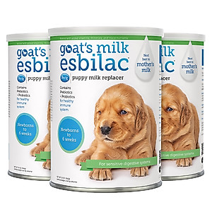 Pet-Ag Goat’s Milk Esbilac Powder - 12 oz, Pack of 4 - Powdered Puppy Formula with Prebiotics, Probiotics & Vitamins for Puppies Newborn to Six Weeks Old - For Sensitive Digestive Systems