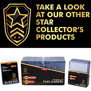 Premium Clear Toploaders and Penny Sleeves (100 35 Point Thickness Hard Plastics Ultra Card Protectors + 100 Cards Sleeves) for Standard Size Pro Sports Collectible Card