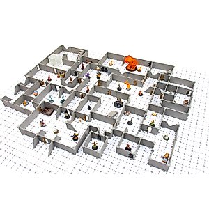 Dirt Cheap Dungeons Modular Dungeon System - Knight Set (Large): RPG Terrain Building for Dungeons & Dragons, Pathfinder, War Gaming, and More!