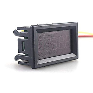Eaglerich Mini Car LED Display Digital Voltmeter DC 4-30V 0.36" 5 Digit Voltage Panel Meter Red 3 Wires
