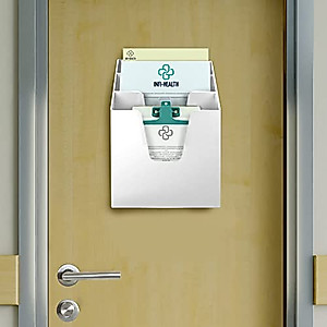 Acrimet Vertical Triple File Folder Holder Organizer (White Color)