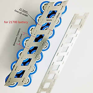 SUIDI Pure Nickel Strip 2P 0.15/0.2x27.5x21.5mm for Li Cell Battery spot Welding,21700 Battery Nickel Strip 2p spot Welder (0.2x27.5x21.5 2M)