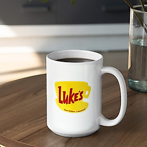 Luke's Diner Coffee Mug Ceramic Mugs Tea Cup Fun Novelty Gift 15 oz (Gilmore Girls Mug)