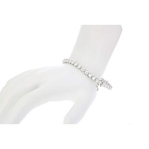 Vir Jewels 4 cttw IGI Certified SI2-I1 Clarity Diamond Bracelet 14K White Gold J-K 7 Inch