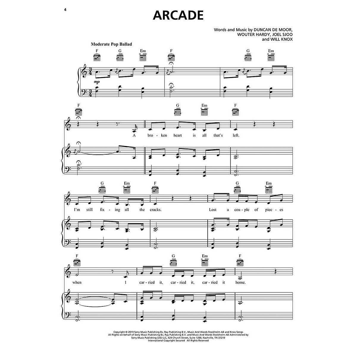 Soft Pop Sheet Music Collection - Piano/Vocal/Guitar Songbook