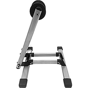 MaxxHaul 80717 Foldable Floor Bike Stand Fits 20"-29" Sports Bicycles, black