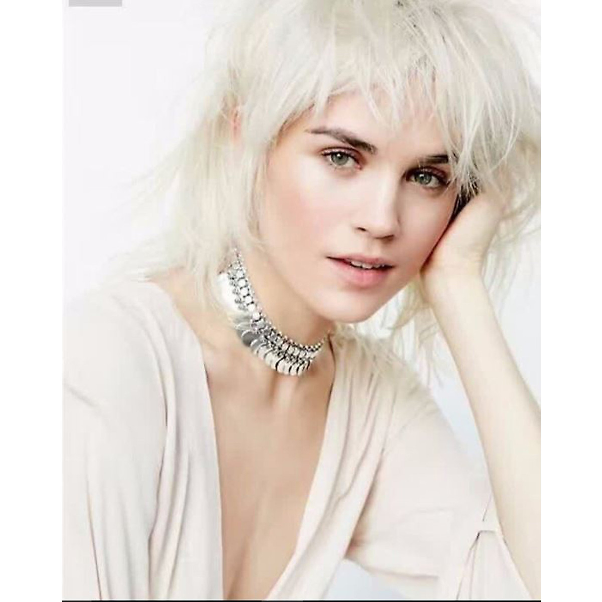 Sansar India Silver Tone Oxidised Metal Boho Bollywood Indian Choker Necklace Jewelry for Women (Silver)