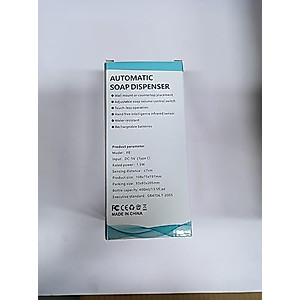 Josnown Automatic Foaming Soap Dispenser - 4 Gear Foaming Adjustable, USB Rechargeable, IPX5, Wall Mounted Sticker Available - 13.5oz/400ML Touchless Hand & Dish Soap Dispenser for Bathroom Kitchen