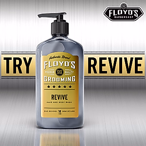 Floyd's 99 Revive 3 in 1 Men's Body Wash - Men's Shampoo, Body Wash, & Face Wash All-in One - Triple Action Formula - Moisturizing - 14 oz.
