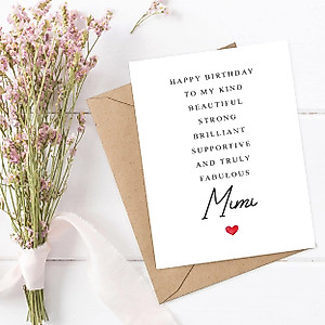 Mimi Birthday Card Poem - Amazing Mimi Gift - Birthday Card Mimi - Special Mimi Birthday Card - Birthday Card For Mimi