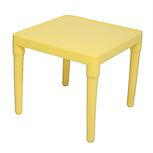 MENGKSet of Plastic Table and Chair for Children, One Desk and Four Chairs (50x50x46cm)