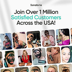 SUNATORIA Blackhead Remover Mask - for Women and Men - Activated Charcoal Peel Off Face Mask - Deep Pore Cleaner Nose Blackhead Remover Pore Release - Black Head Remover for Face