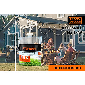 Fly Trap- Hanging Fly Traps Outdoor- Natural Non-Toxic Fly Catcher Attractant- Add Water to Catch House & Horse Flies in Garden, Backyard & Barn, 3 Pack 15 Grams