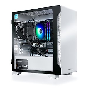 Thermaltake LCGS Glacier i3510 CPU Gaming Desktop (Intel Core™ i5-10400F, ToughRam Z-ONE 3600Mhz 16GB RGB Memory, NVIDIA GeForce® RTX 3050, 1TB M.2 NVMe, Win 10 Home) S1GL-B560-350-LCS,White