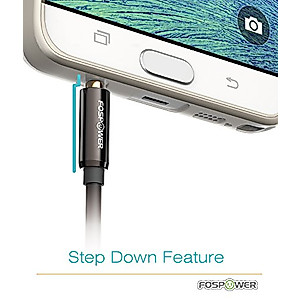 FosPower Audio Cable (15 FT), Stereo Audio 3.5mm Auxiliary Short Cord Male to Male Aux Cable for Car, Apple iPhone, iPod, iPad, Samsung Galaxy, HTC, LG, Google Pixel, Tablet & More