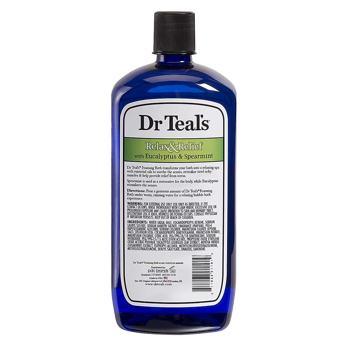 Dr Teal's Foaming Bath Variety Gift Set (2 Pack, 34oz Ea.) - Relax & Relief Eucalyptus & Spearmint, Melatonin Sleep Bath - Essential Oils Blended with Pure Epsom Salt Eases Aches & Aids in Sleep