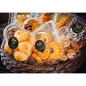 2 Inch Thank You Stickers Small Business - 500 Round Labels with 4 Designs – Black Stickers Roll with Gold Font Thank You - Waterproof Packaging for Business Boutiques Retailers