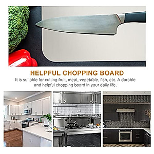 DOITOOL Cutting Boards for Kitchen, Stainless Steel Cutting Board Square Modern Chopping Block Fruit Cutting Block for Home Kitchen (9.44x5.9inch)