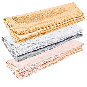 Ushinemi Sequin Throw Pillow Cases, Silver Glitter Square Throw Pillow Covers, Throw Pillow Cover for Sofa Couch Home Festivals Holiday Decor, 16x16”, Set of 2