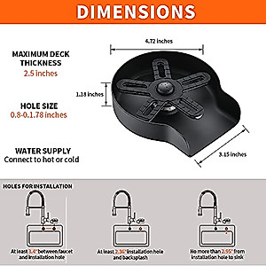 Cup Washer for Sink Glass Washer Cup Rinser for Sink