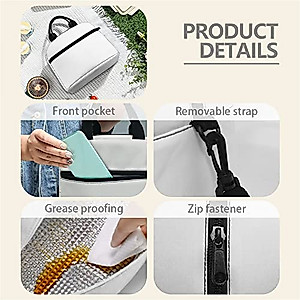 Glomenade Full Set of 3 School Bags for Kids Teenage Student Capybara Backpacks Casual Large Bookbag with Water Bottle Sleeve Insulated Thermal Lunch Bag