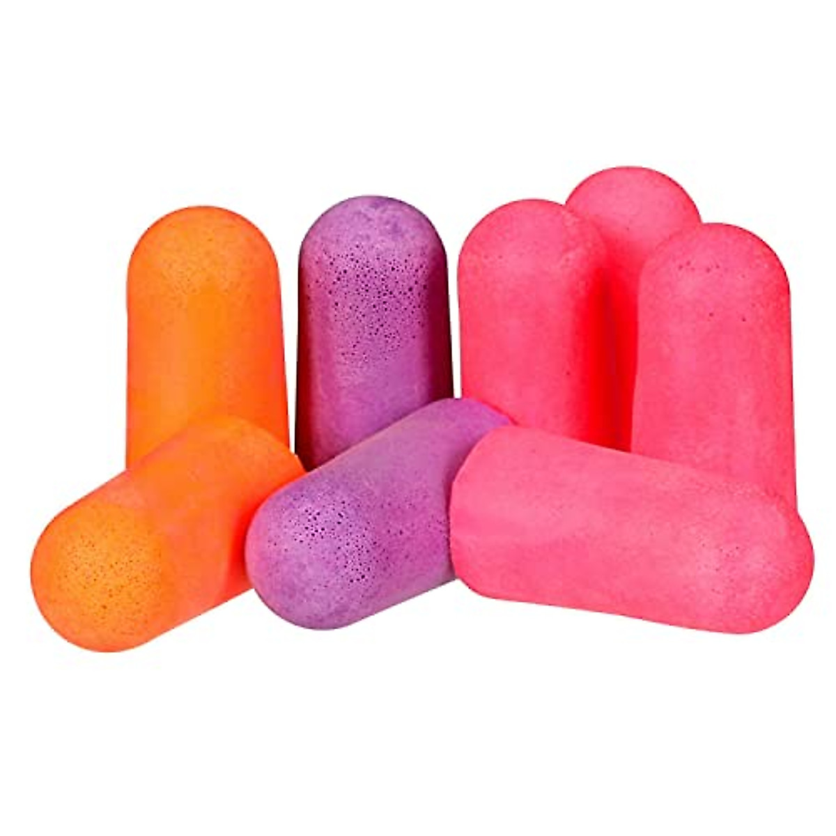 3M Disposable Earplugs, Hearing Protection for Events & Concerts, Mutli-Color, 32 NRR, 4-Pairs