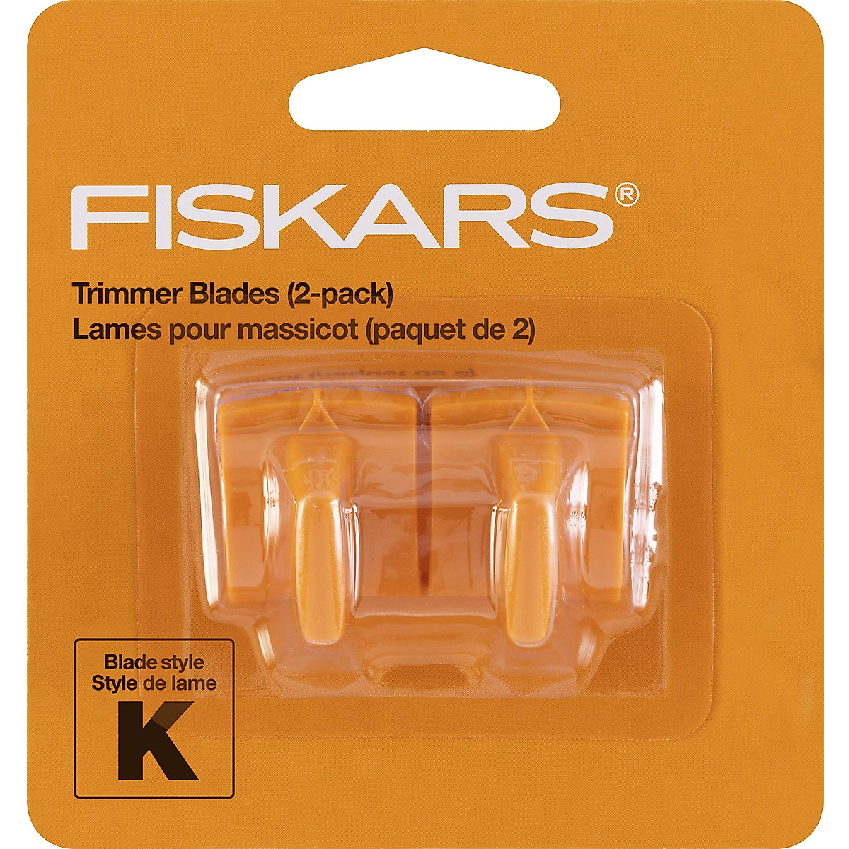 Fiskars 177500-1001 Fiskars Reinforced Trimmer Blades (2 Pack), Packaging May Vary , Orange