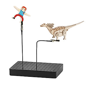 20 Pack Bendable Model Painting Alligator Clip Stick with Rubber Tips,Metal Wire Clamps Long-Tailed Clasp for Airbrush Hobby Model Parts