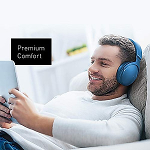 Panasonic Premium Hi-Res Wireless Bluetooth Over The Ear Headphones with 3D Ear Pads and 3 Sound Modes - RP-HD305B-A (Blue)