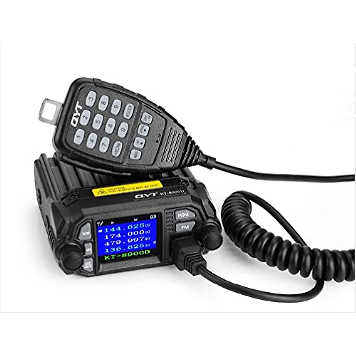 QYT KT-8900D Upgrade Version of KT-8900 Dual Band Mini Car Radio Mobile Transceiver VHF UHF Two Way Radio+USB Programming Cable