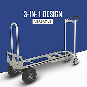 Strongway 3-in-1 Aluminum Hand/Platform Truck - 550-/770-Lb. Capacity