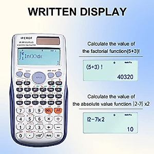 IPEROT Scientific Calculators, Scientific Calculator Large Screen 417 Functions, Calculators Very Suitable for High School and College Students Calculus Algebra and Other Math Textbooks (991ES Plus)