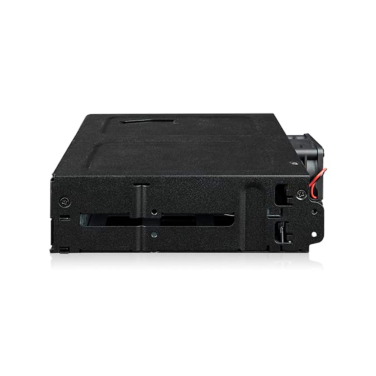 ICY DOCK ToughArmor MB105VP-B 2 x U.2 / U.3 NVMe PCIe 4.0 64Gbps SSD (up to 15 mm) to 1 x SlimSAS 8i (SFF-8654) Removable Frame Housing in 1 x 5.25 Inch Bay Black Complete Metal
