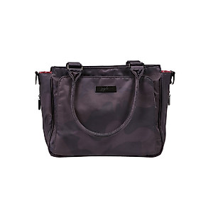 JuJuBe Be Classy Structured Multi-Functional Diaper Bag/Purse, Onyx Collection - Black Ops