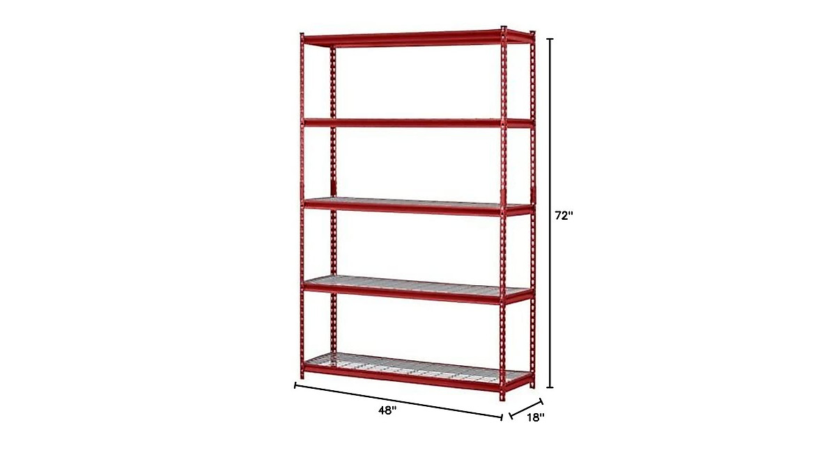 Buy Muscle Rack 5-Shelf Steel Shelving Unit - 60"x72"