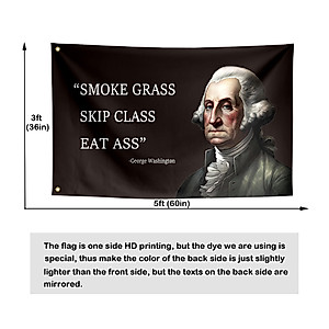 ToFlagify Skip Class Funny Quote Flags Meme Cool Flags Banner 3x5 ft Room Guys College Dorm Bedroom Man Cave Girls Wall Decor Outdoor Indoor Hilarious, Two Copper Grommets