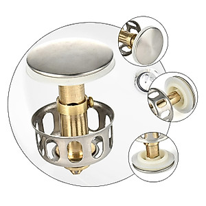 Cabilock 2pcs Sink Plug Sink Stopper Bath Tub Plug Sink Bounce Stopper Sink Hair Stoppers Wash Basin Drain Stopper Wash Basin Hair Catcher Wash Basin Stopper Sink Bounce Filter