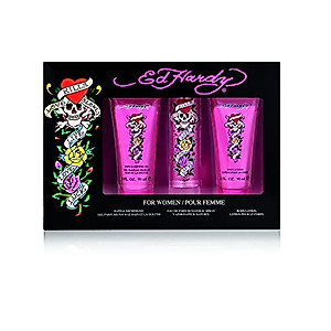 Ed Hardy Women's Fragrance 3 Piece Gift Set, 1.7 fl. oz. Eau de Parfum